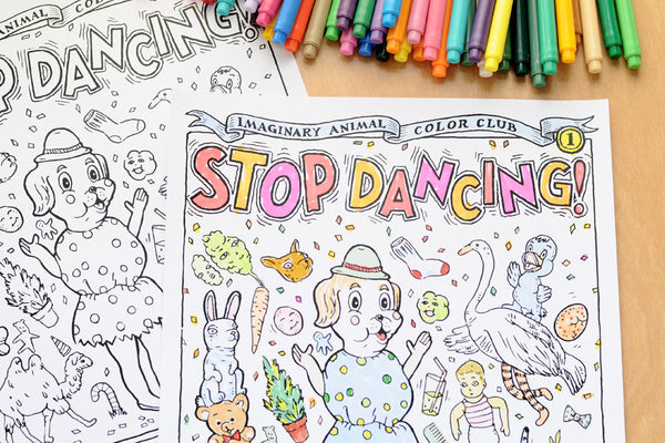 dancing crayons coloring pages